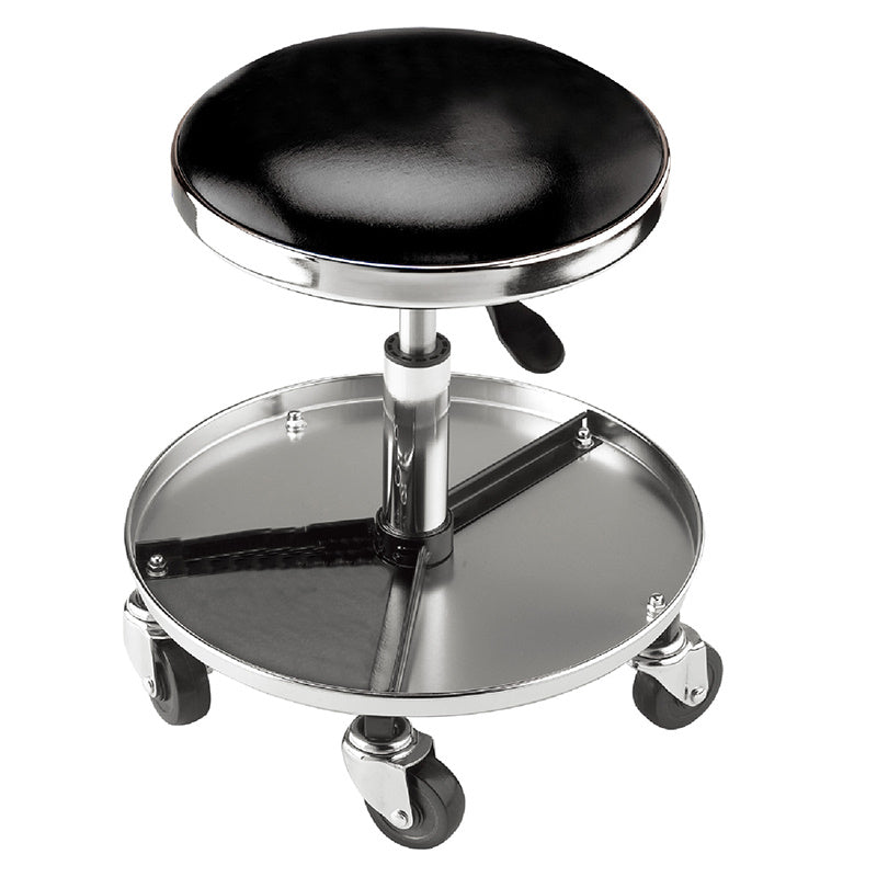 Mechanics Chrome Work Seat – Round – Raw Tools