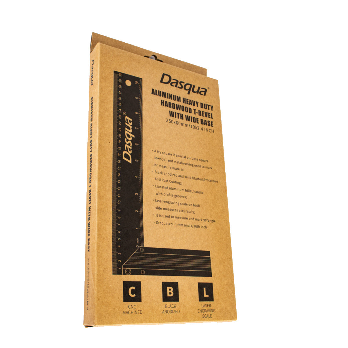 Dasqua Professional Aluminium Try Square 300mm – Raw Tools