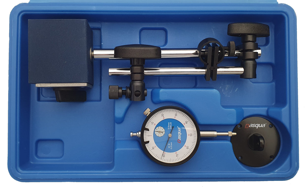 Dasqua 2 Piece Magnetic Base and Dial Indicator Set – Raw Tools